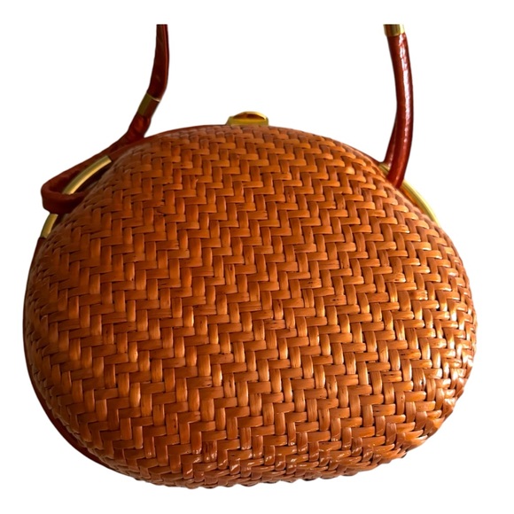 Rodo | Bags | Vintage Rodo Wicker Clam Shell Purse Crossbody Bag Orange ...